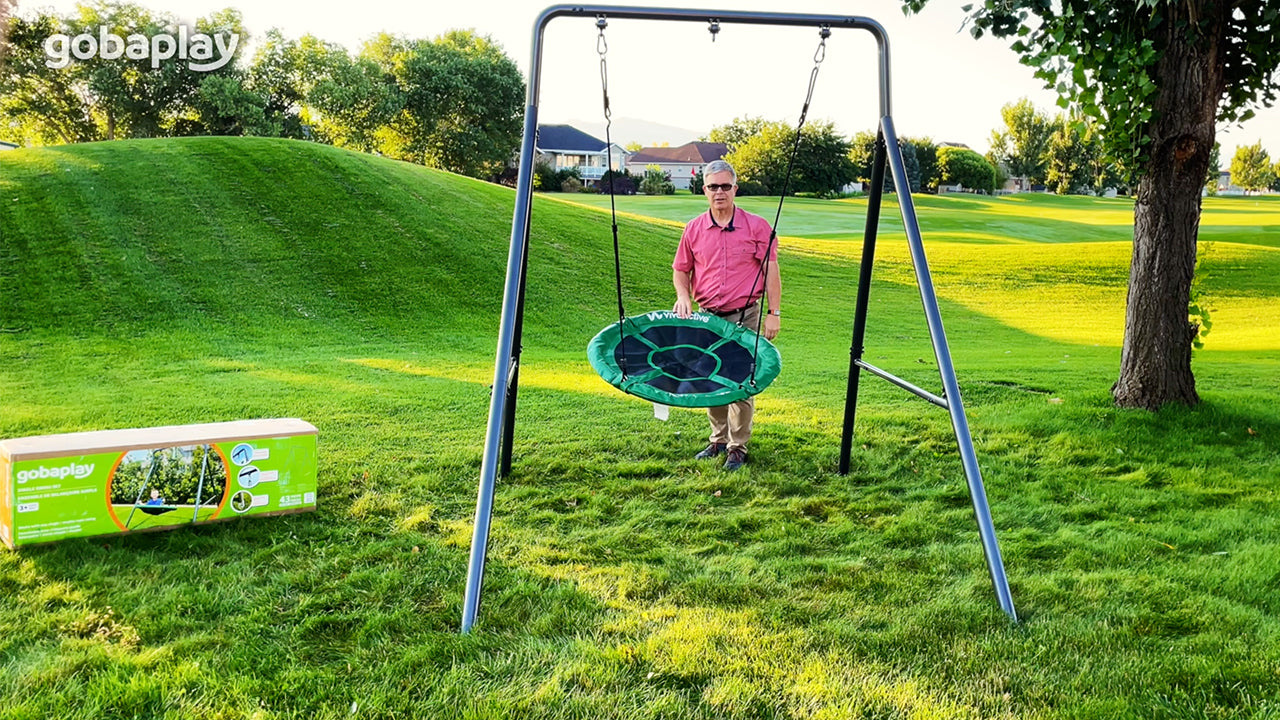 TitanFlex Swing Set with Saucer Swing – gobaplay US